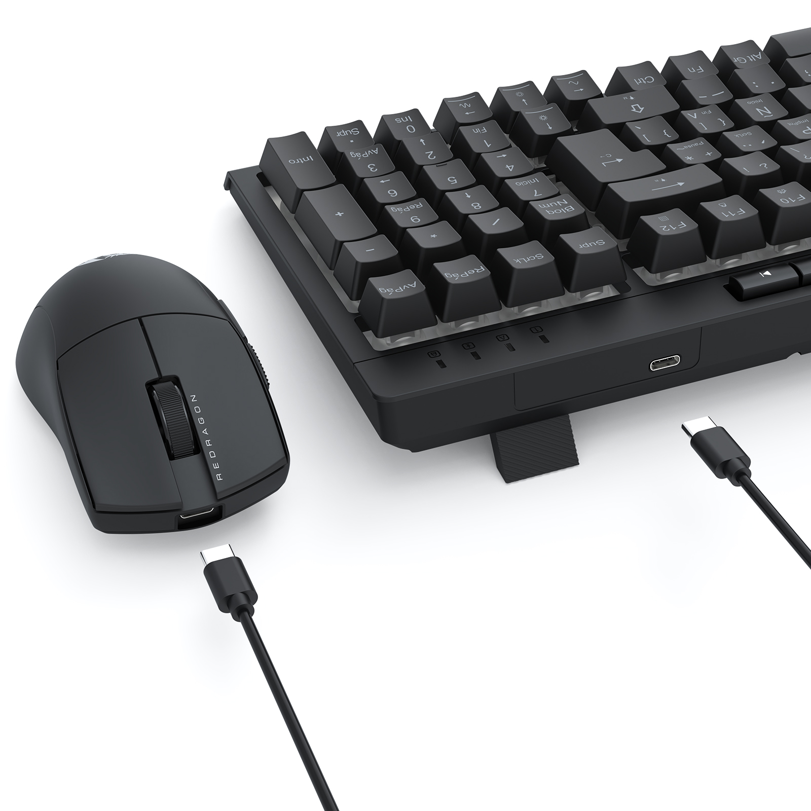 Kit Teclado y Mouse Gamer Redragon S147 Combo 4 en 1 - Dust2