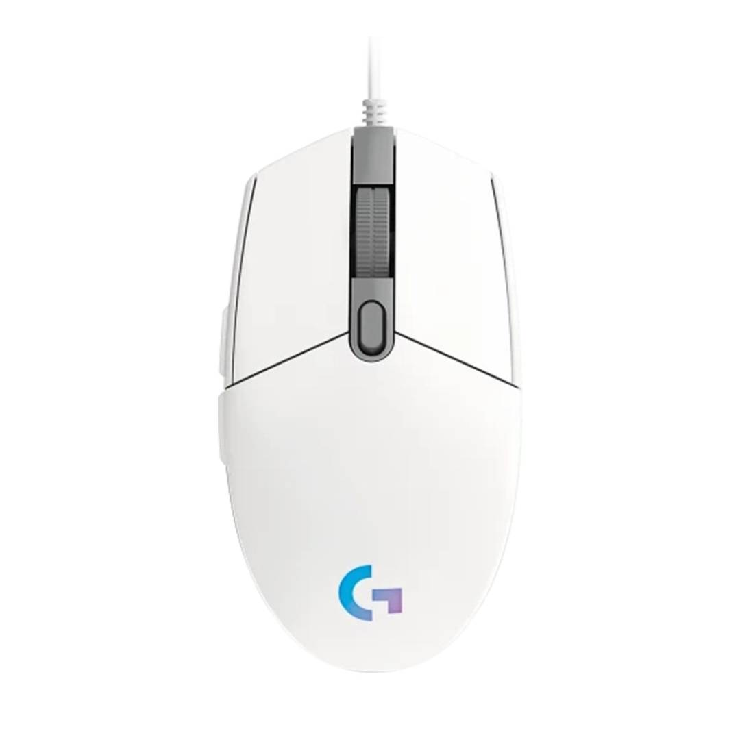 Mouse Logitech G203 LIGHTSYNC RGB, Cableado, 8000DPI Blanco - Dust2